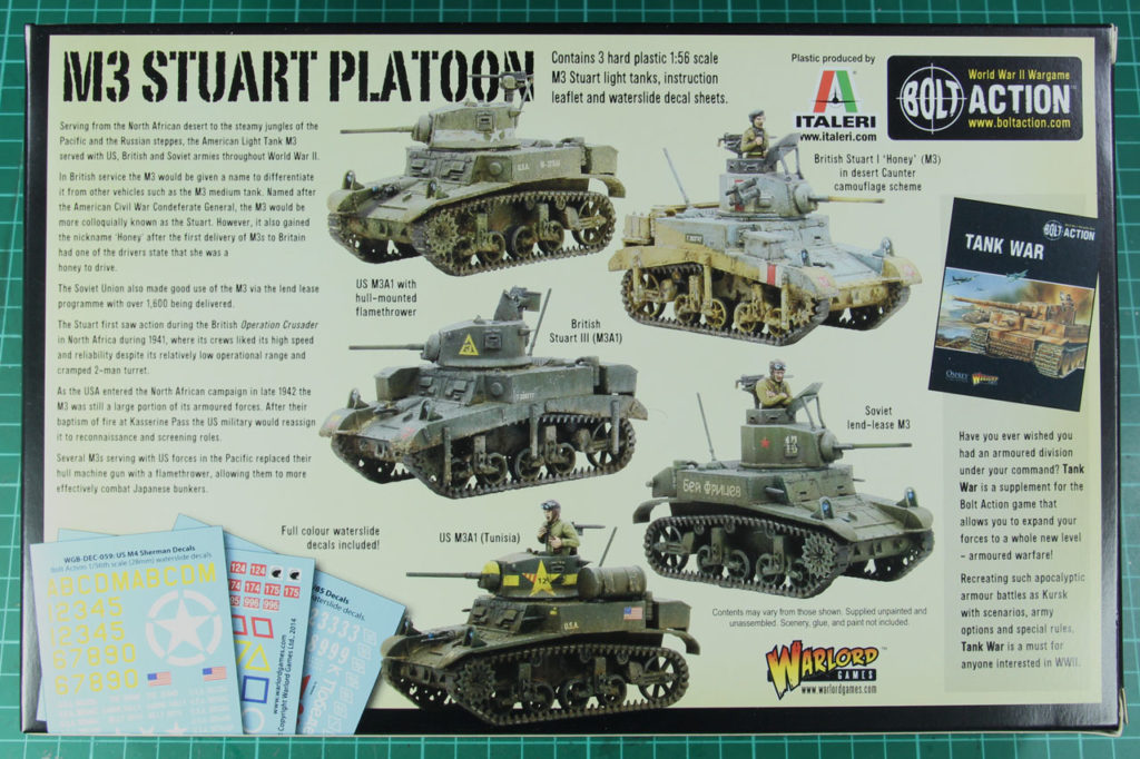 Bolt Action Light Tank M3 Stuart ‘Honey’ / M3A1 « chaosbunker.de
