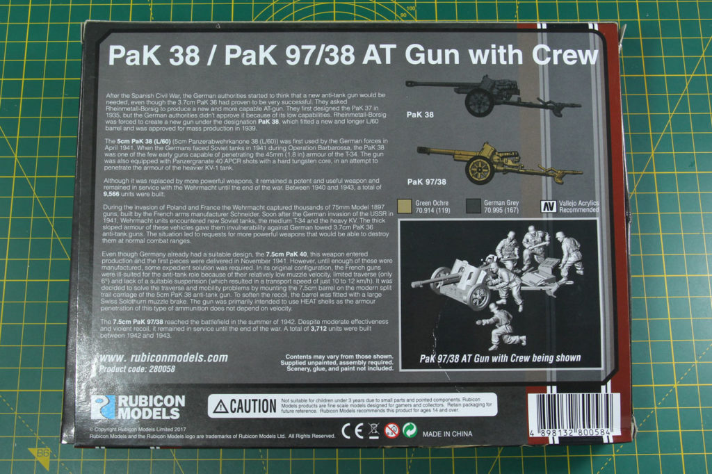 Rubicon Models PaK 38 – PaK 97/38 AT Gun with Crew « chaosbunker.de