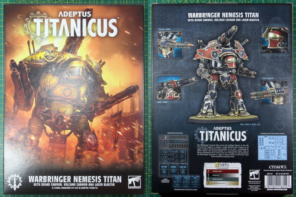 Adeptus Titanicus – Nemesis Warbringer Titan with Quake Cannon ...