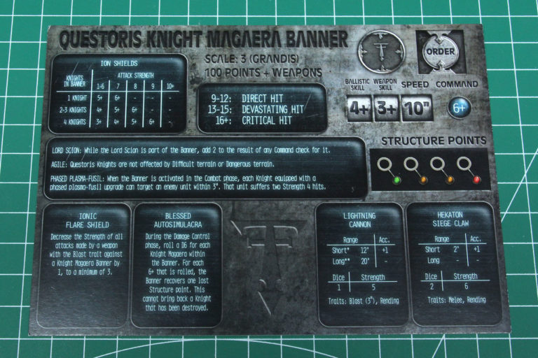 Adeptus Titanicus – Mechanicum Questoris Knights Styrix and Magaera ...