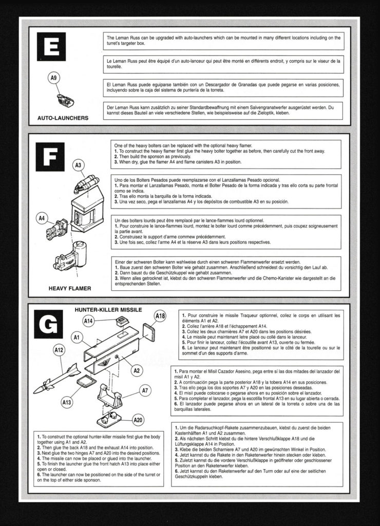 Warhammer 40,000 – Leman Russ Imperial Battle Tank Assembly ...