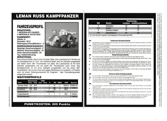 Warhammer 40,000 – Leman Russ Imperial Battle Tank Assembly ...