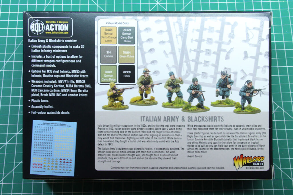 Bolt Action – Italian Army and Blackshirts « chaosbunker.de