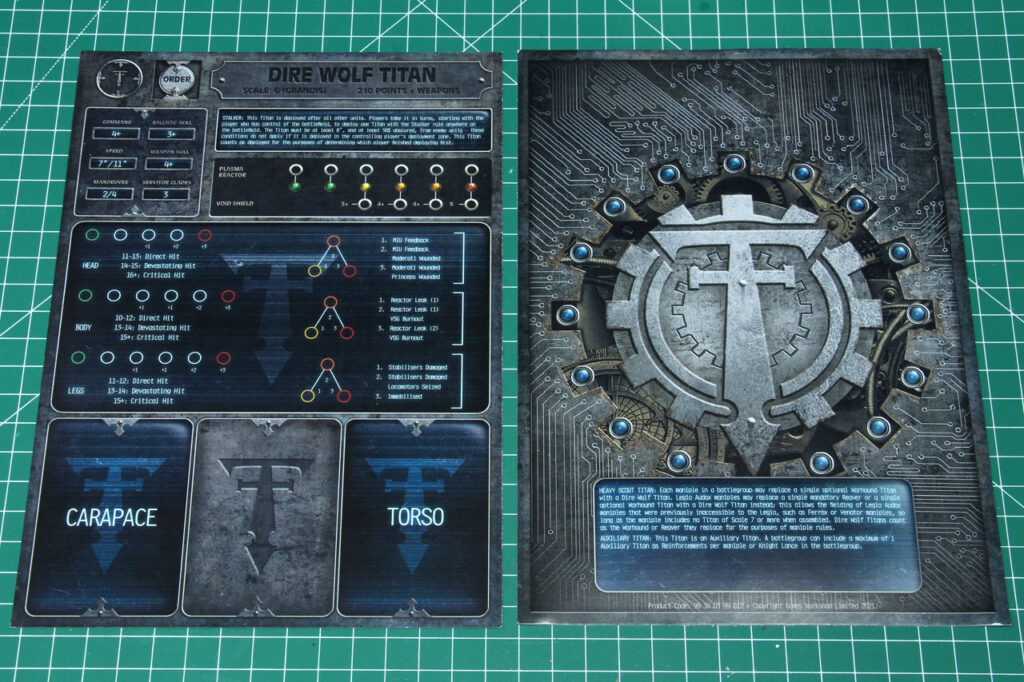 Adeptus Titanicus – Dire Wolf Heavy Scout Titan « chaosbunker.de