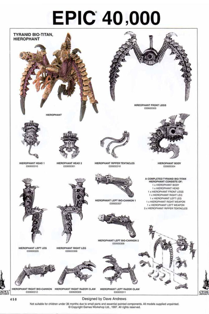 Adeptus Titanicus – Leviathan Bio-Titans « chaosbunker.de
