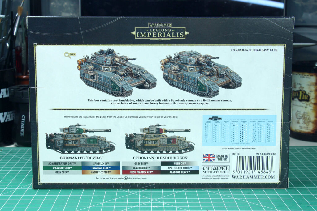 Legions Imperialis – Solar Auxilia Baneblade Squadron « chaosbunker.de