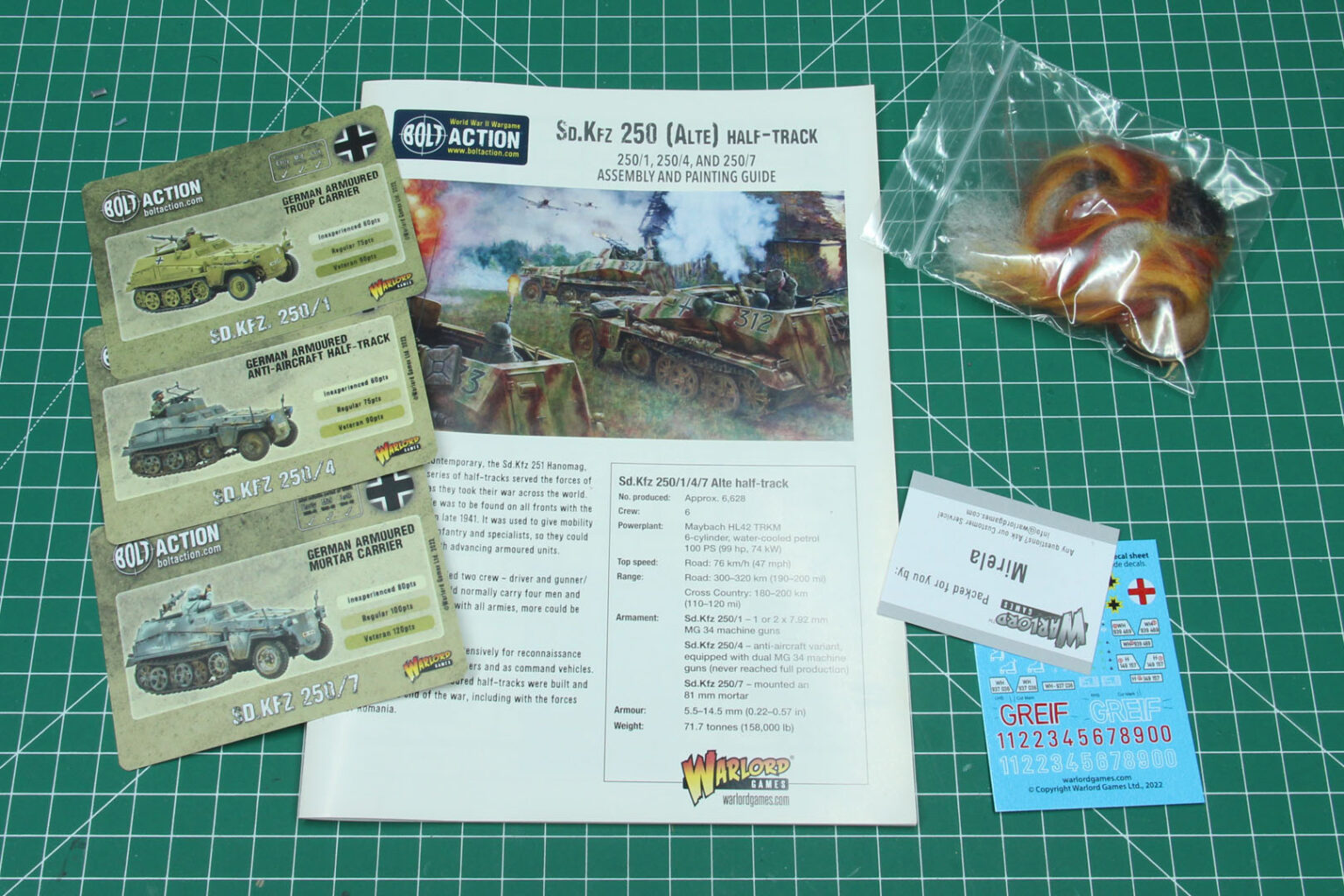 Bolt Action SdKfz 250/1 250/4 and 250/7 variants Ausf. A « chaosbunker.de