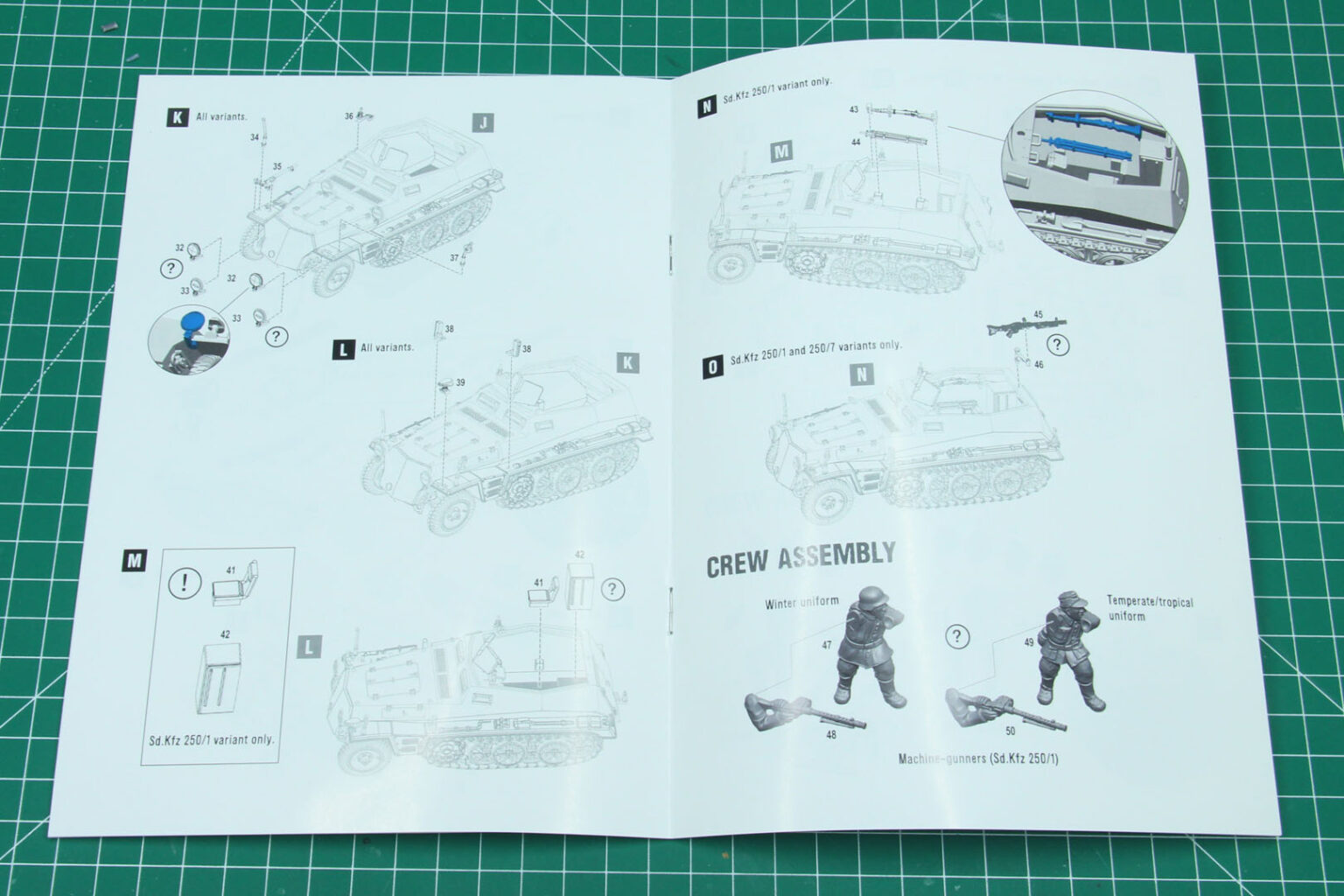 Bolt Action SdKfz 250/1 250/4 and 250/7 variants Ausf. A « chaosbunker.de