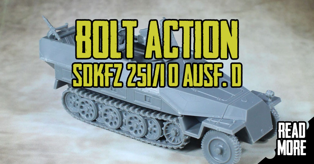 Bolt Action Sdkfz 25110 Ausf D 37mm Pak Half Track Chaosbunkerde
