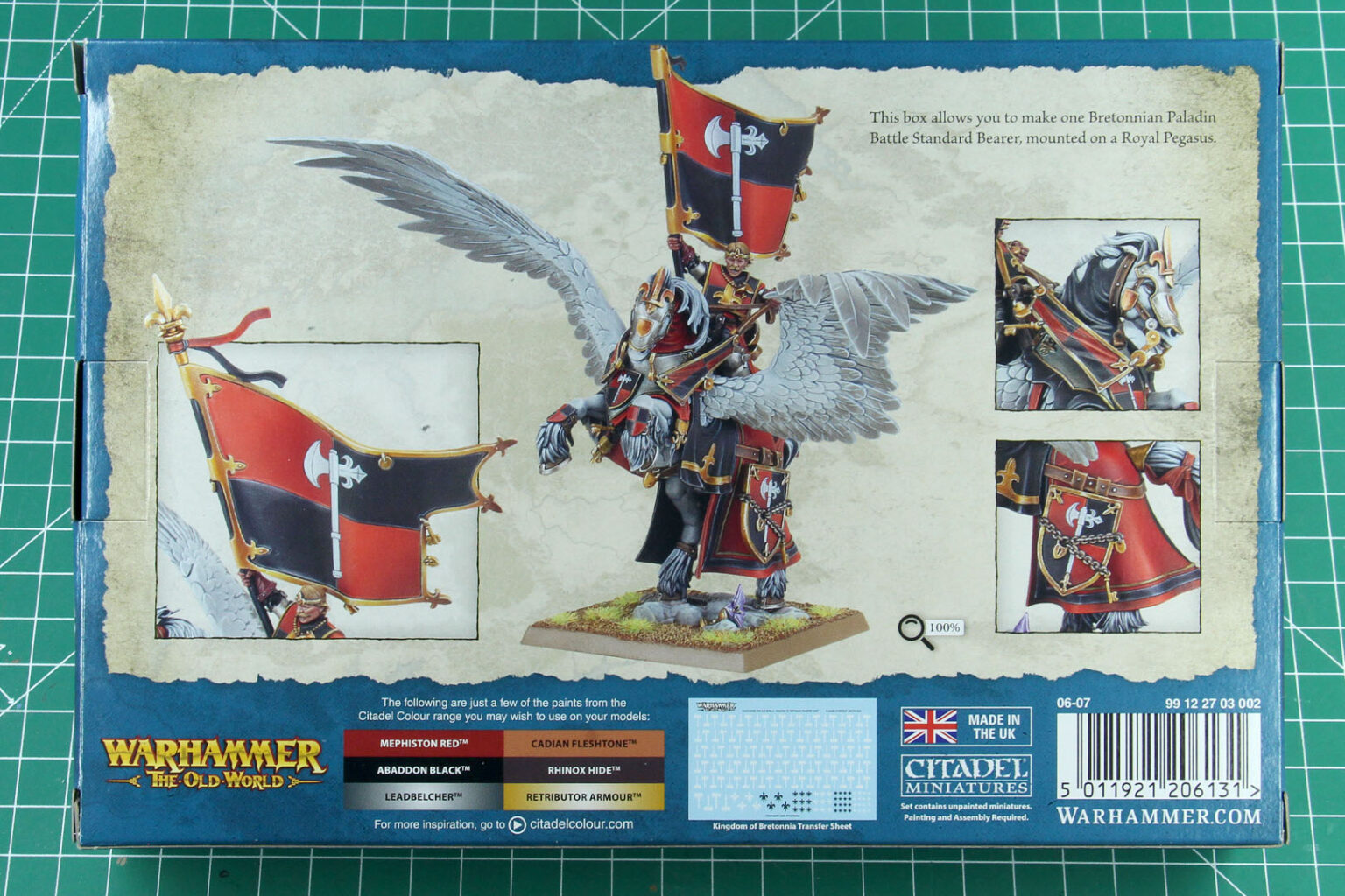 Warhammer The Old World – Kingdom of Bretonnia Battle Standard Bearer ...