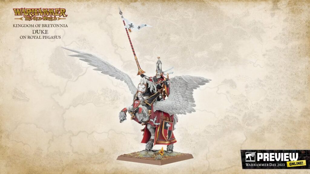 Warhammer The Old World – Kingdom of Bretonnia Duke on Royal Pegasus ...