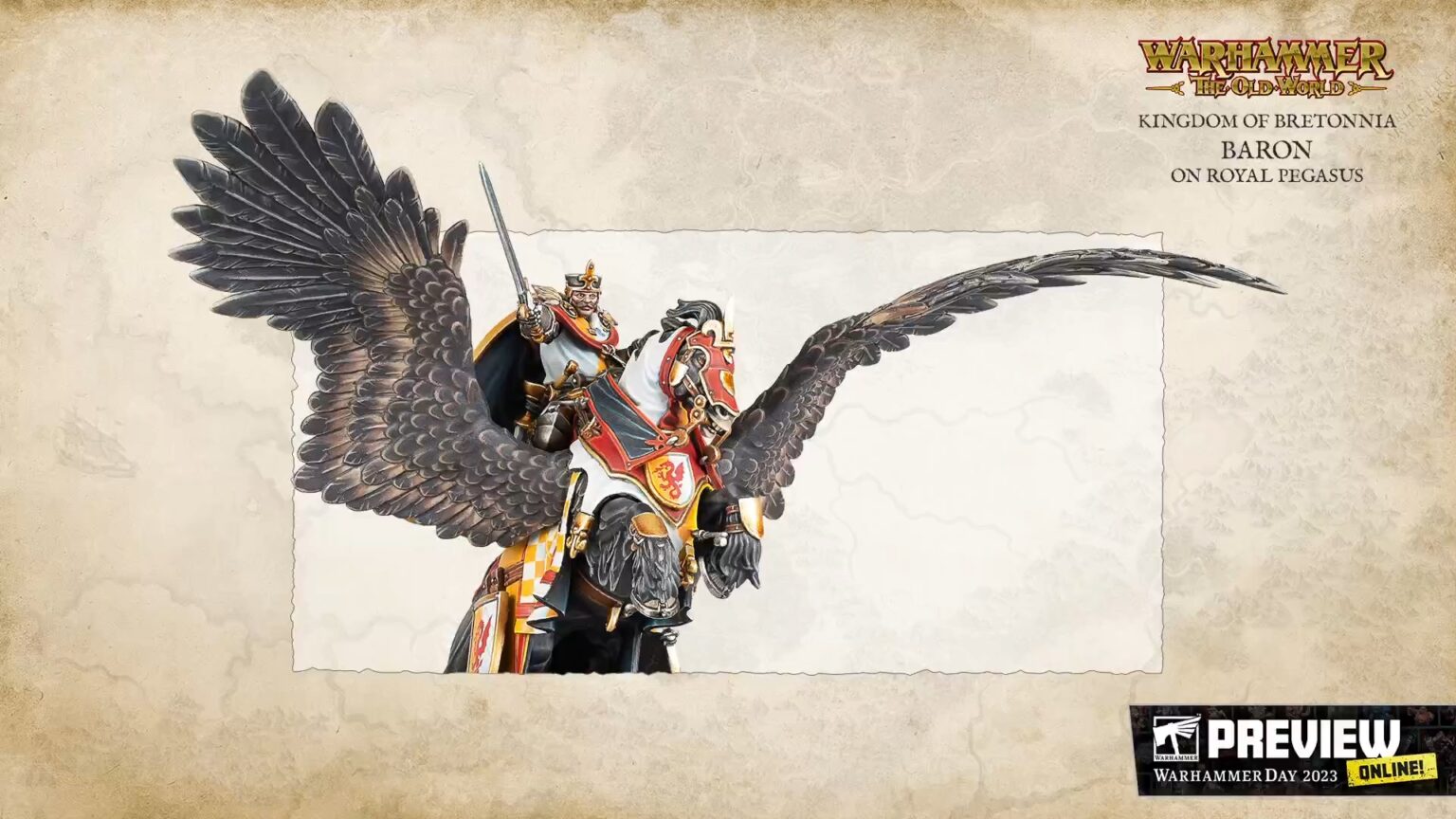Warhammer The Old World – Kingdom of Bretonnia Duke on Royal Pegasus ...