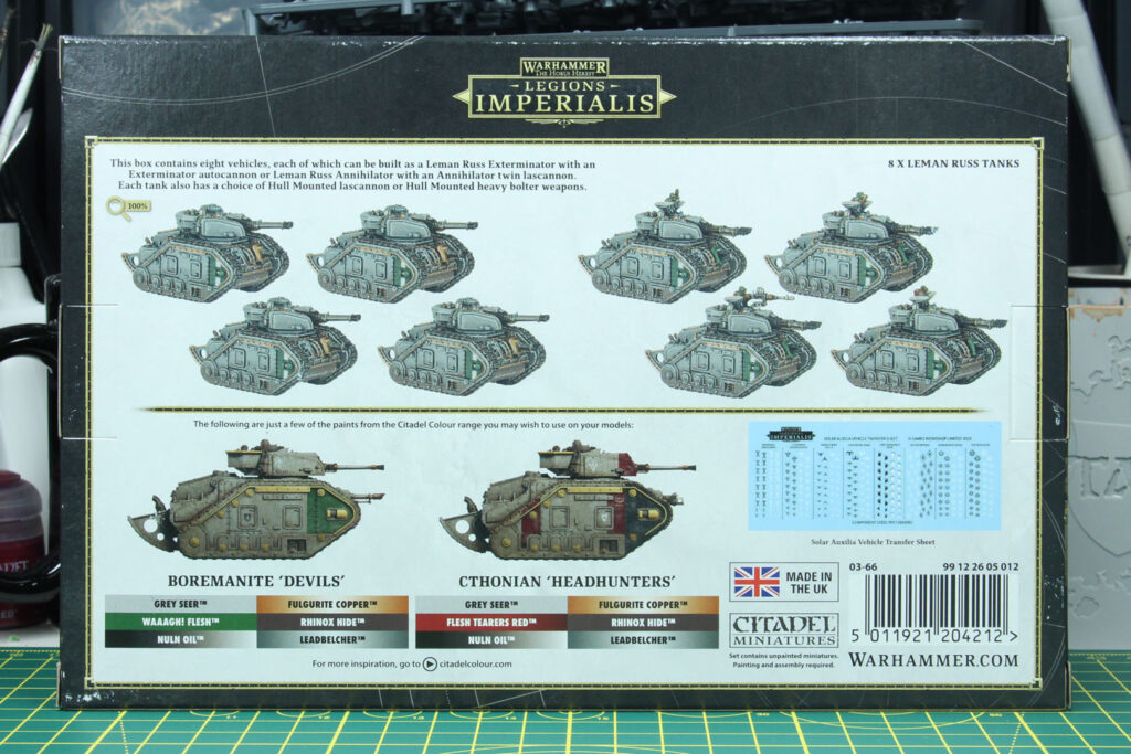 Legions Imperialis – Solar Auxilia Leman Russ Exterminator and ...