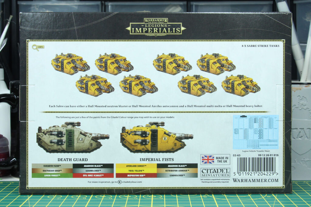 Legions Imperialis – Legiones Astartes Sabre Strike Tank Squadron ...