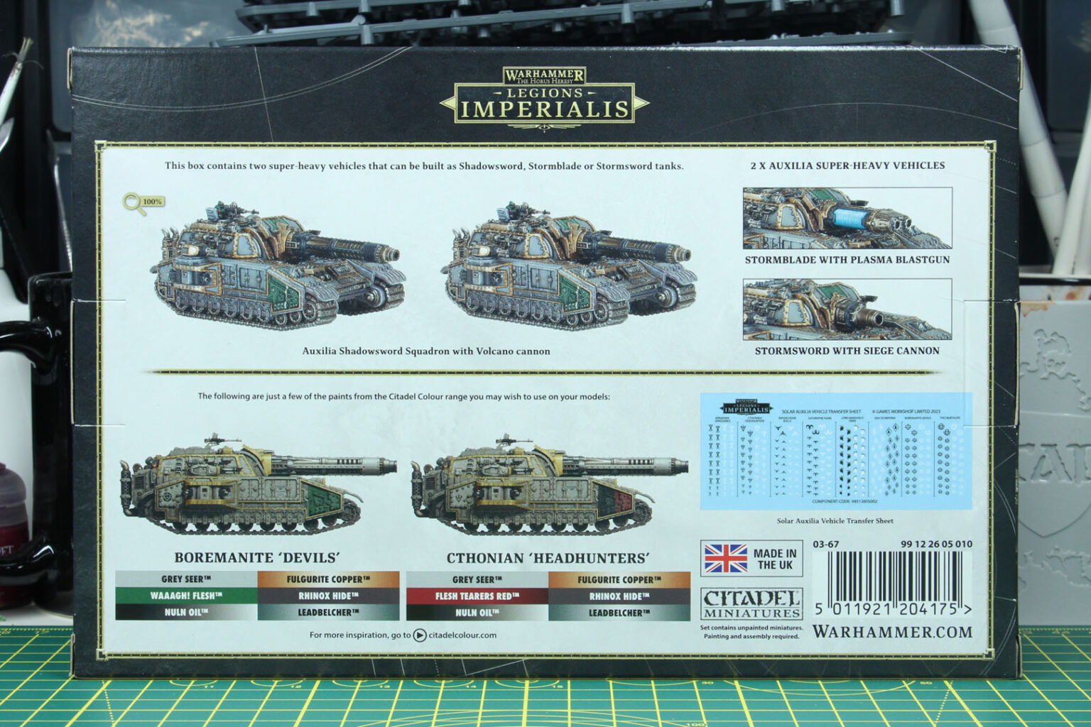 Legions Imperialis – Solar Auxilia Shadowswords, Stormblades and ...