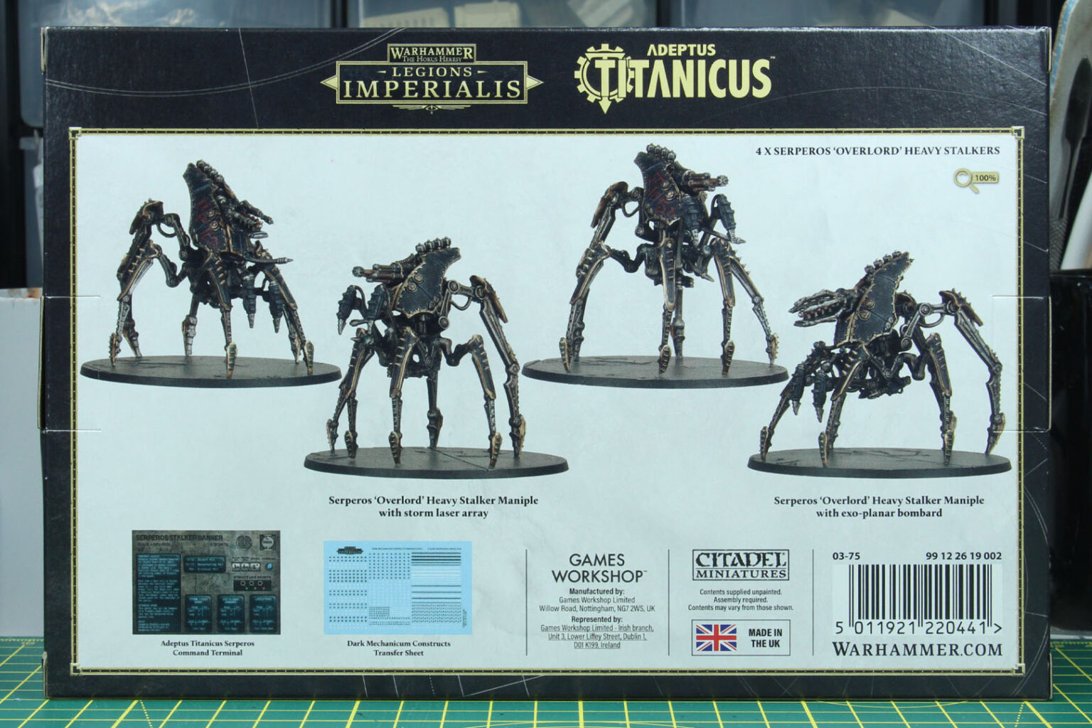 Legions Imperialis – Dark Mechanicum Serperos Overlord Heavy Stalkers ...
