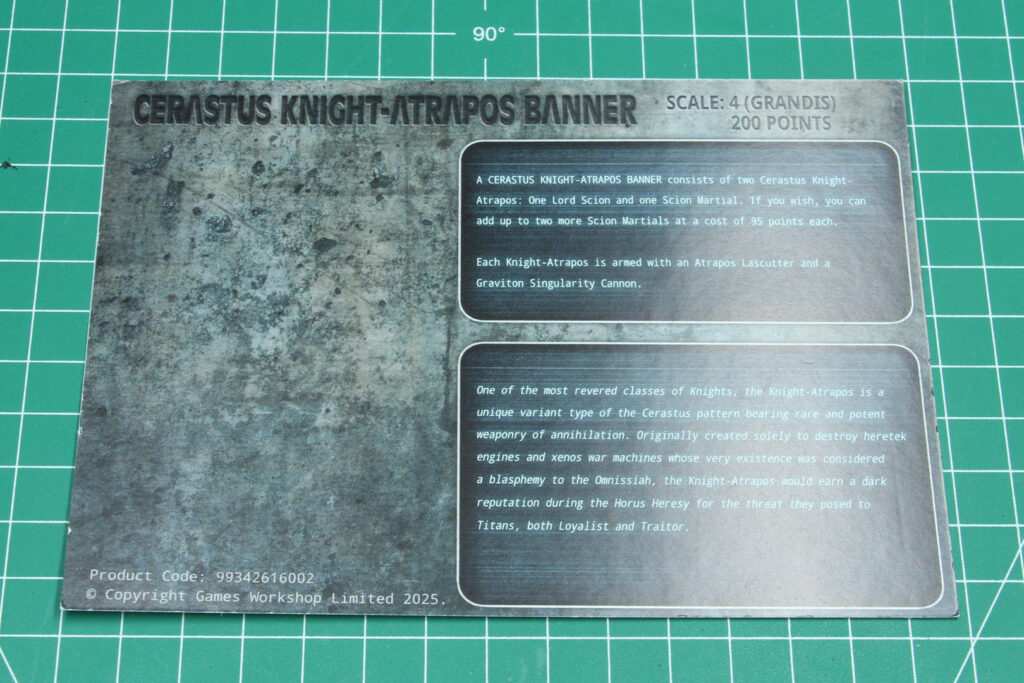 Legions Imperialis – Mechanicum Cerastus Knights Atrapos « chaosbunker.de